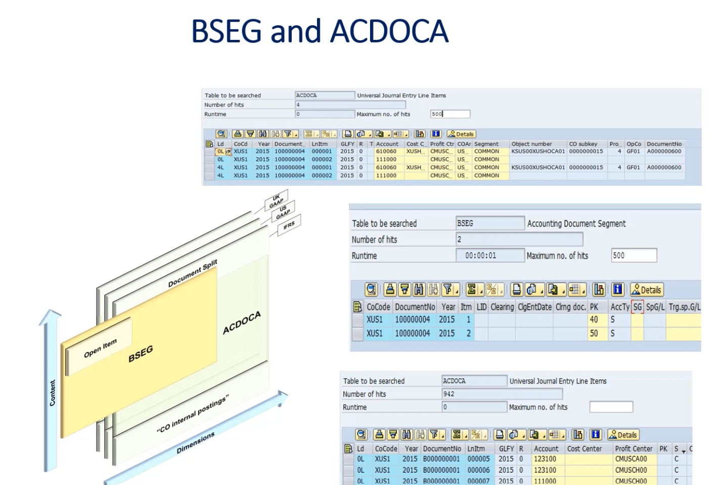 BSEG And ACDOCA – MP's S/4HANA